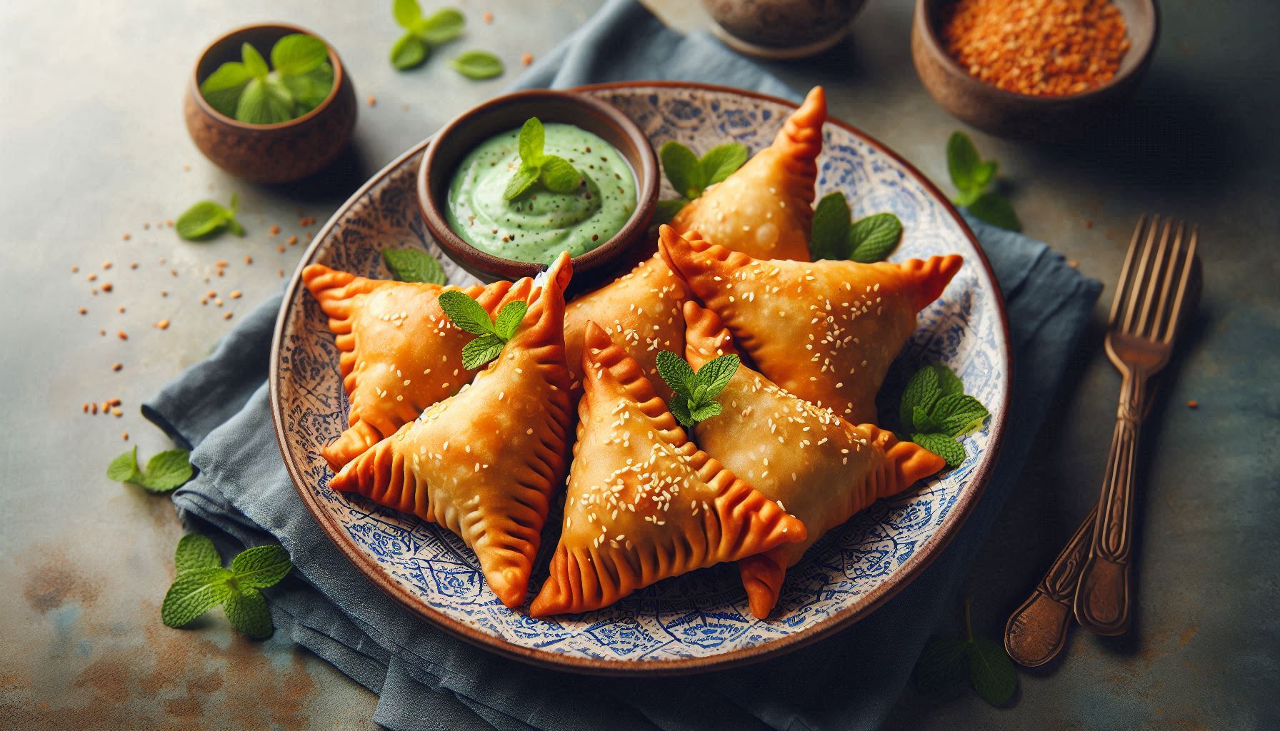 Patti samosa: Crunchy layers of homemade puff pastry filled with ...